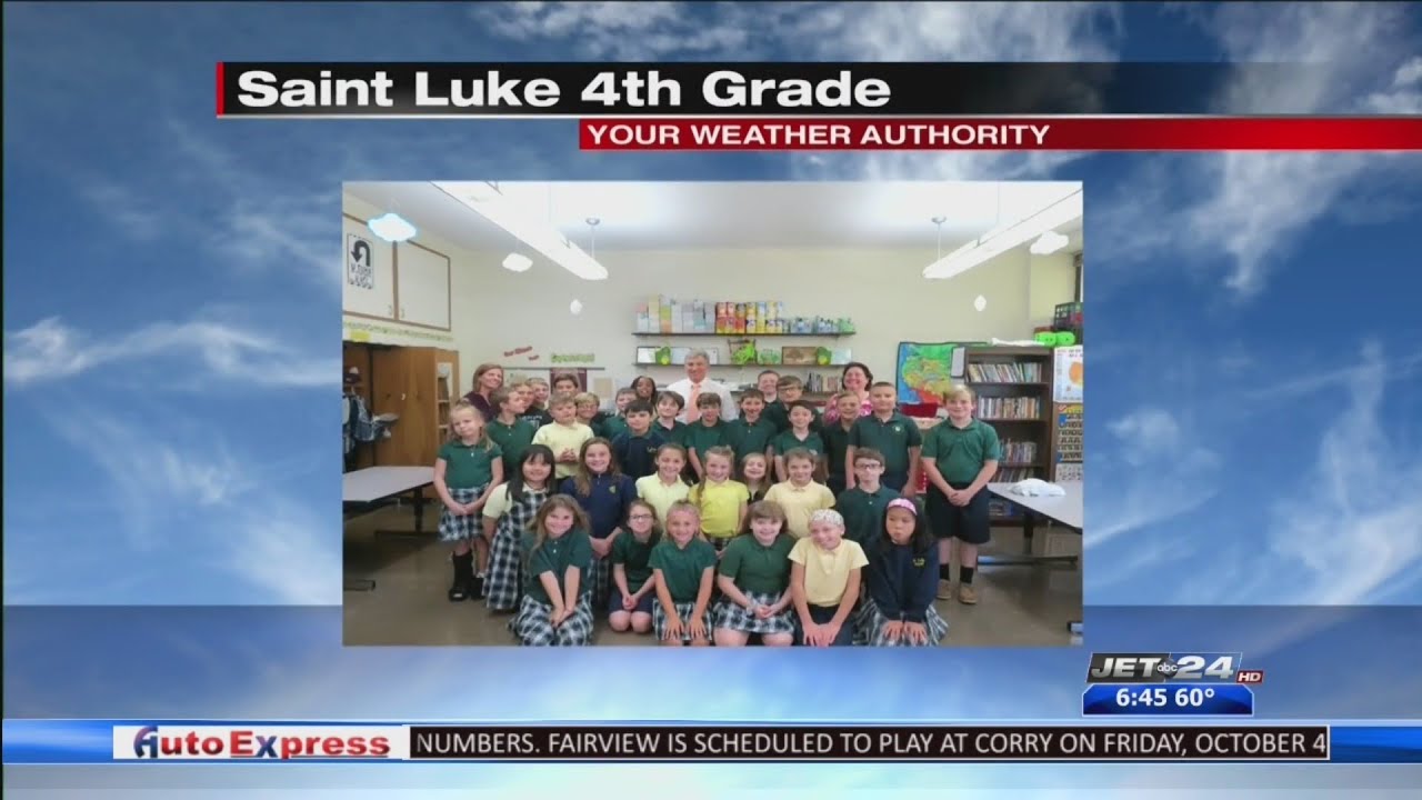 Meteorologist Tom DiVecchio highlights Saint Luke's fourth grade class ...