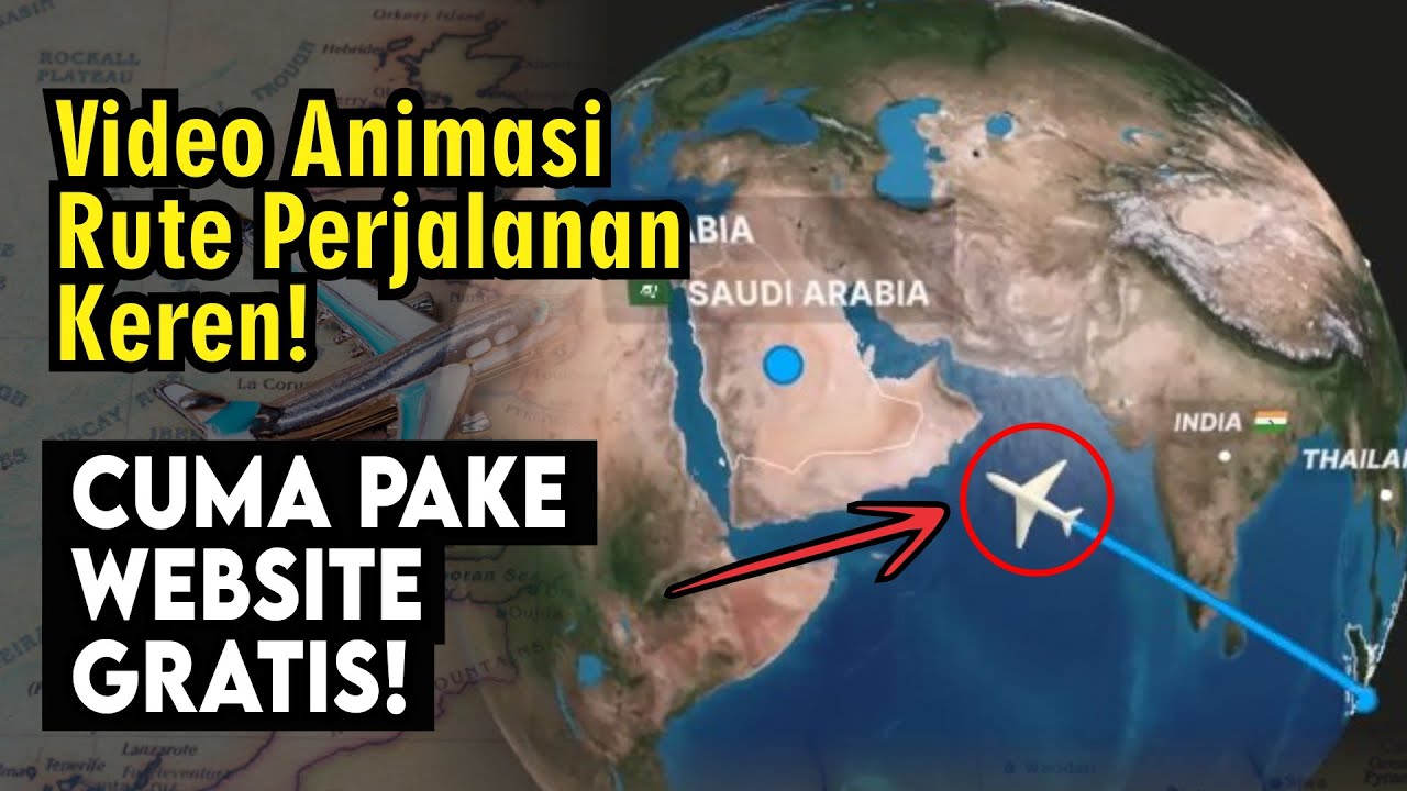 MUDAH! Membuat Video Animasi Peta Perjalanan pakai Website Travel Map ...