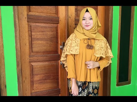 NADINE BLOUSE BRUKAT | KEBAYA MODERN MUSTARD | INSPIRASI WISUDA