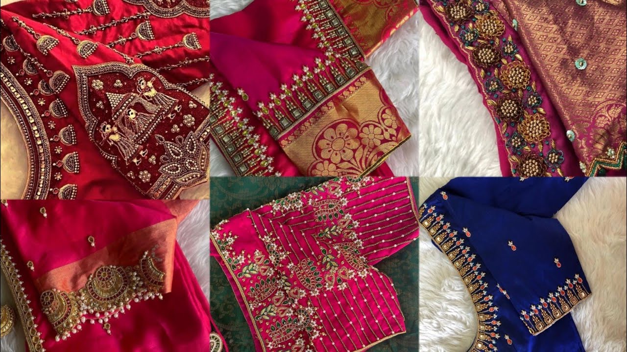 beautiful bridal maggam designs make you more beautiful ll😍😍 - YouTube