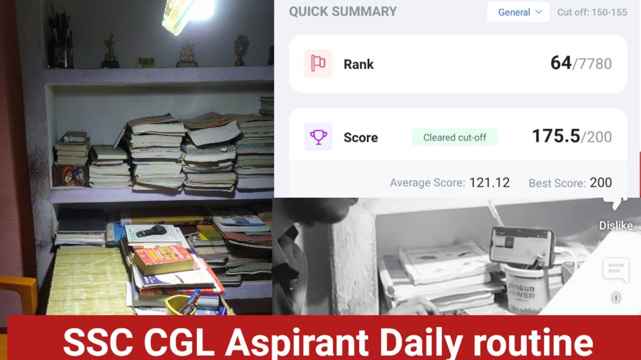 SSC CGL Aspirant Daily routine || SSC Aspirant || SSC CGL EXAM || #ssc ...