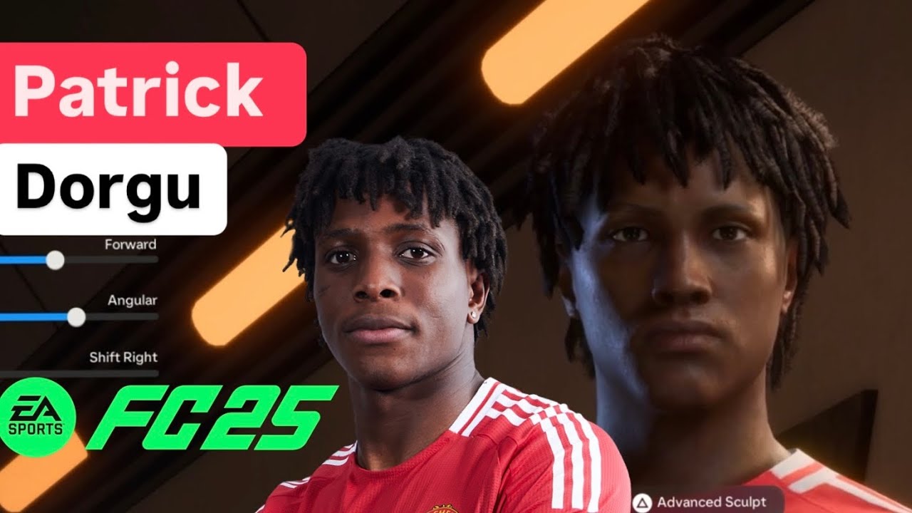 EAFC 25 FACE CREATION | PATRICK DORGU | virtual pro lookalike - YouTube