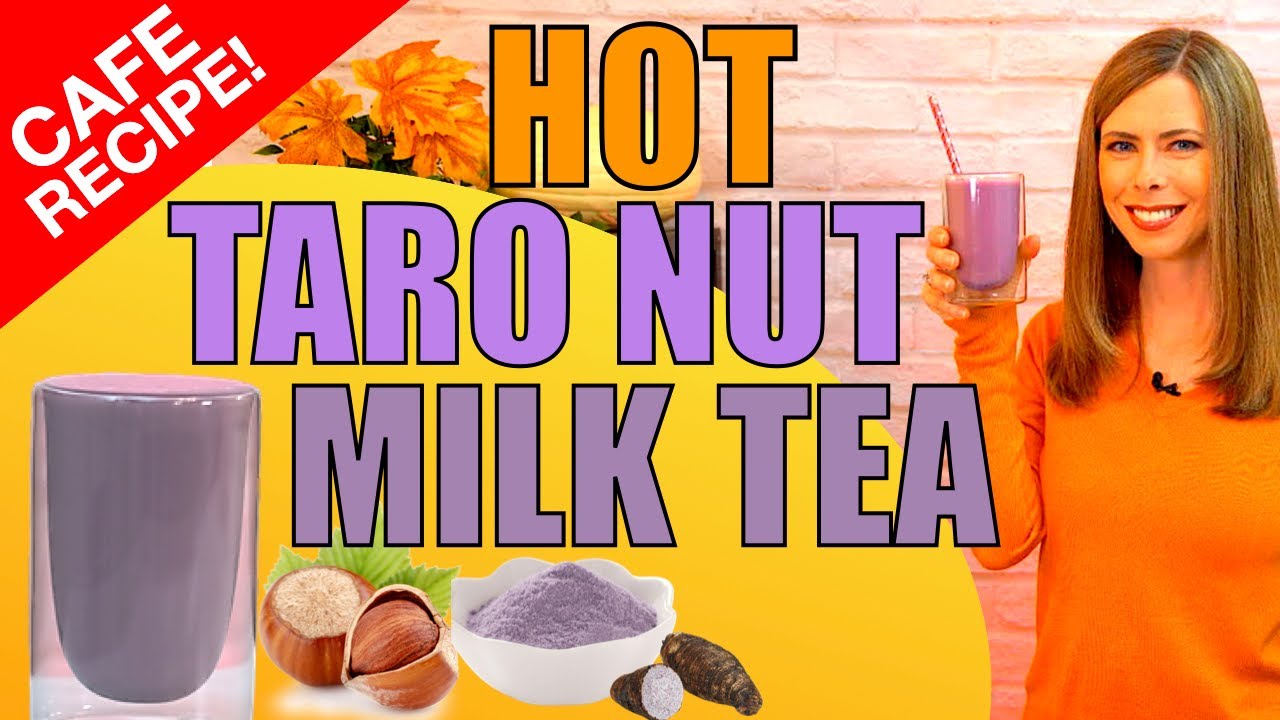 Hot Taro Nut Boba Tea ~ Winter Cafe Recipe - YouTube