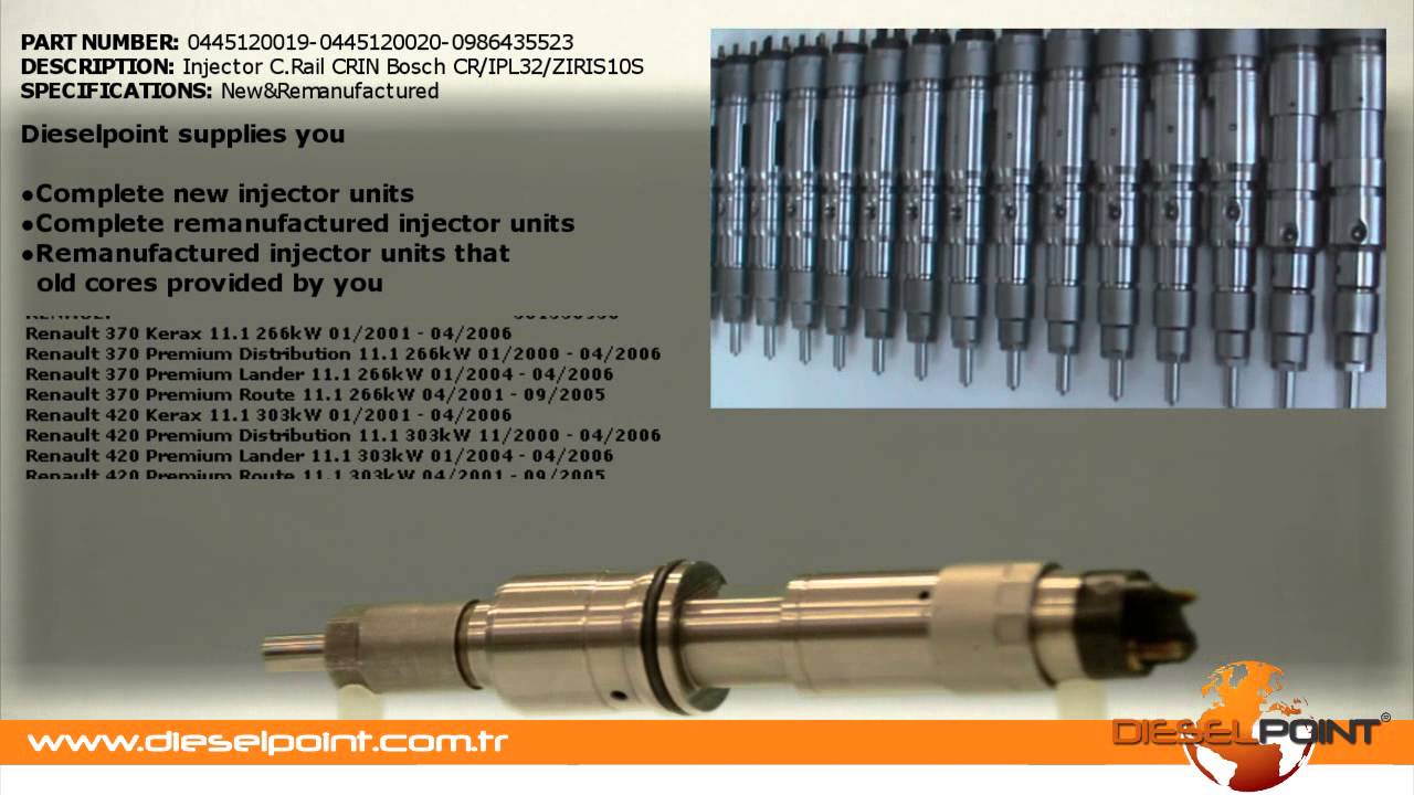 DIESELPOINT 0445120019 - 0445120020 - 0986435523 5010477874 501055956 ...