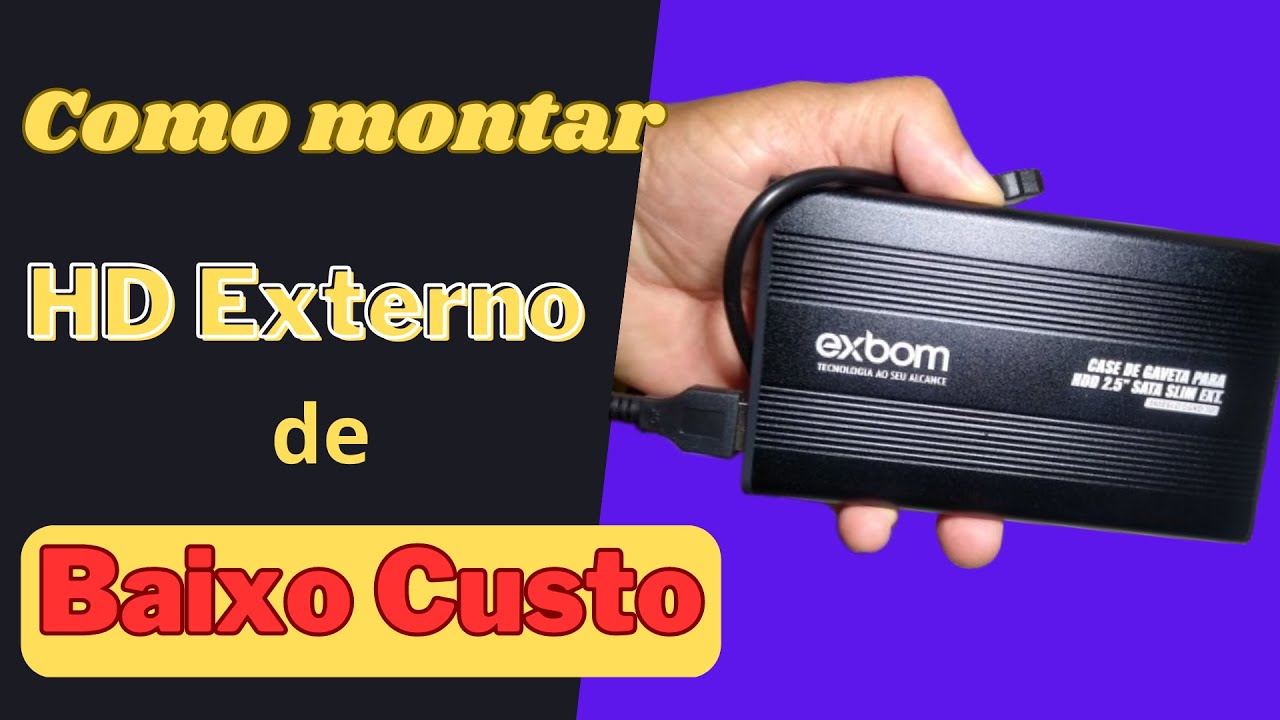 Como Montar um HD Externo de Baixo Custo - YouTube