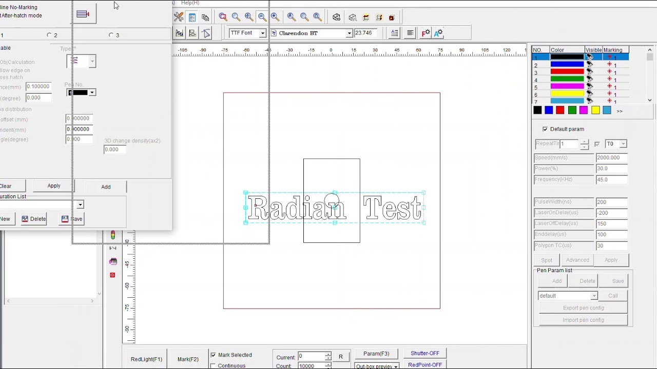Radian Laser Systems - Creating Shapes and Text - YouTube