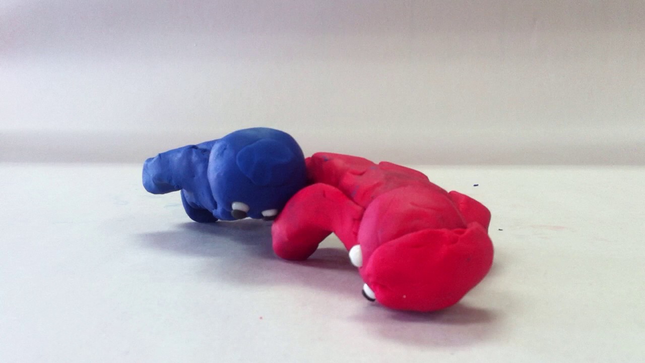 Freeling Library 20th July 2017 Claymation Fight Battle Blue vs Red ...
