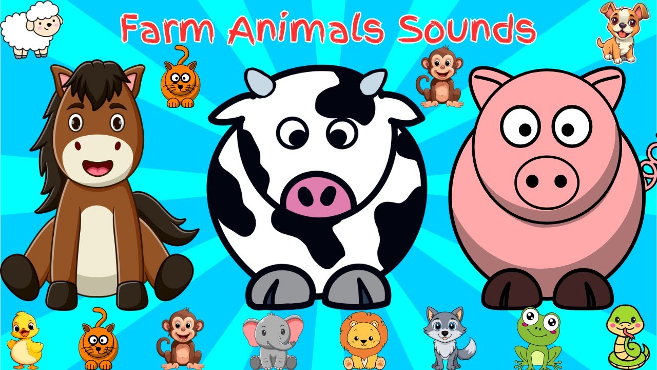 Farm Animals Sounds Song R0501 | Nursery Rhymes For Kids | Melofun ...