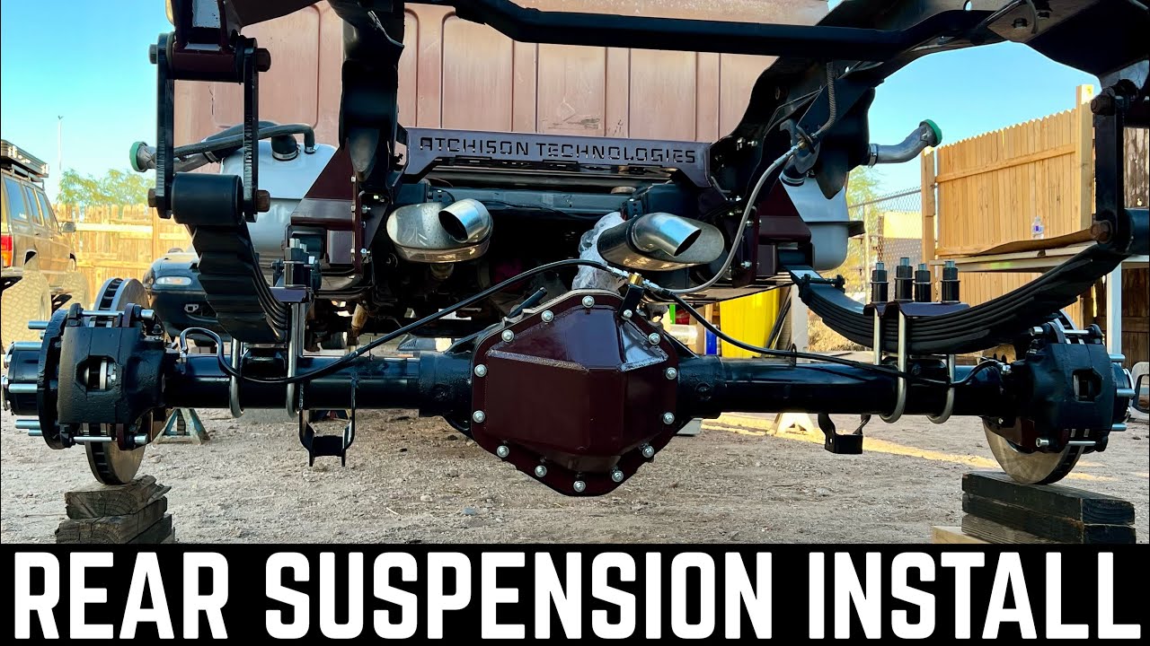 Installing New Rear Suspension On The Overland SquareBody Pickup! - YouTube
