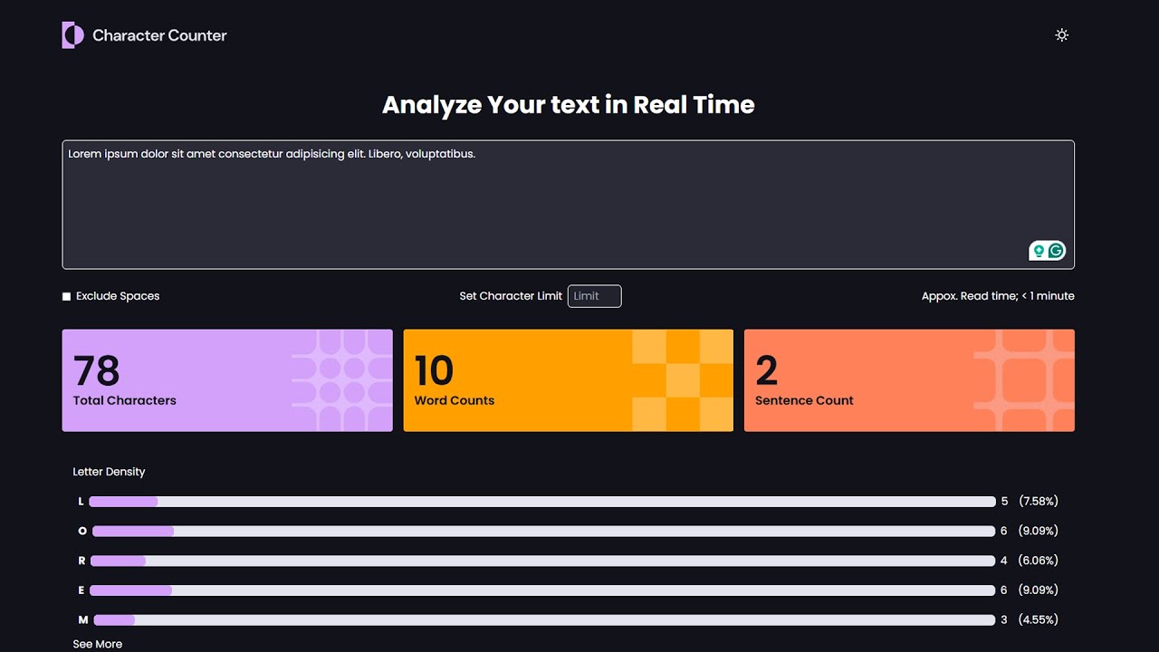 Character Counter App in React JS and Tailwind CSS - YouTube