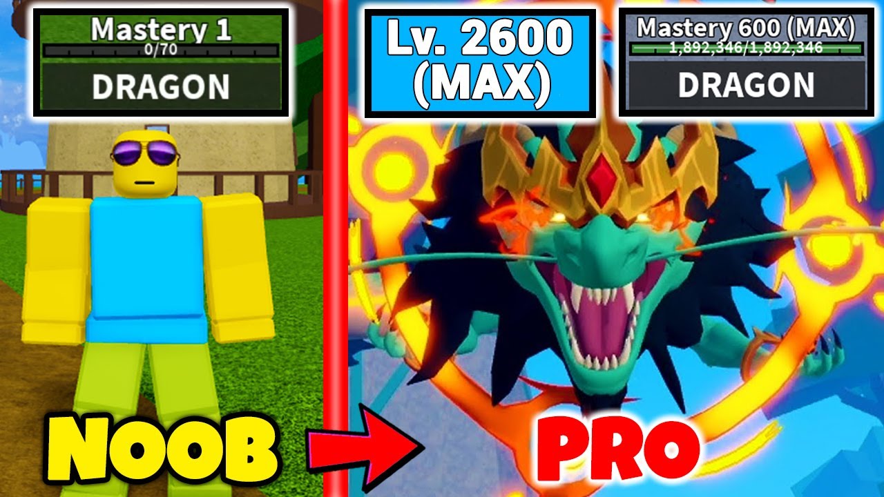 Noob to Pro using *DRAGON REWORK* in Blox Fruits | Eastern and Western ...