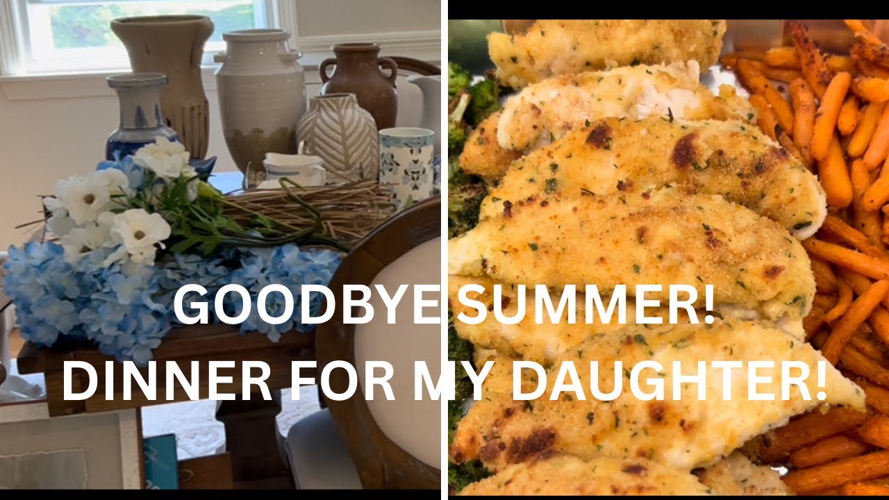 GOODBYE SUMMER! DINNER FOR MY DAUGHTER! (New Baby)! - YouTube