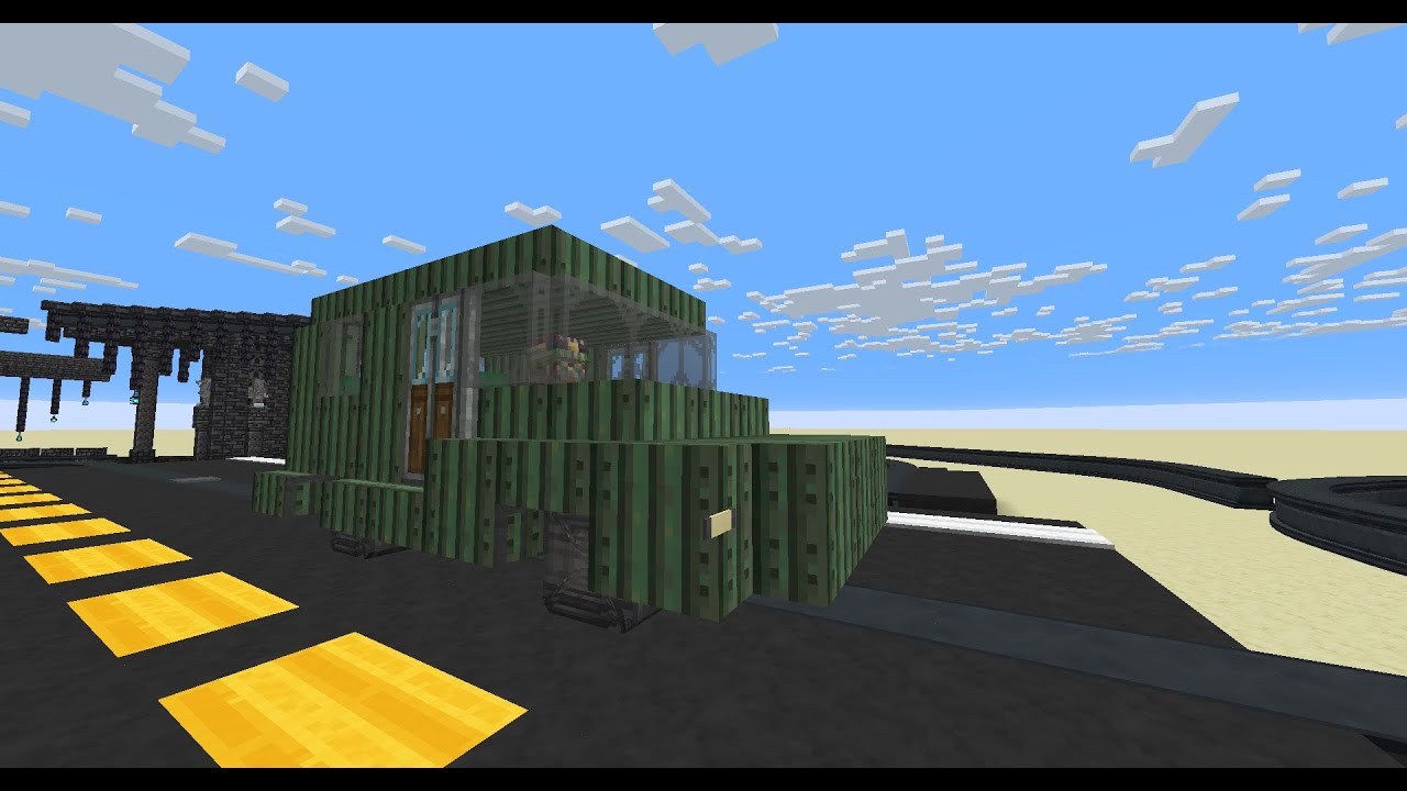 Minecraft Car (Create Mod) Using Steam 'n' Rails Mod - YouTube