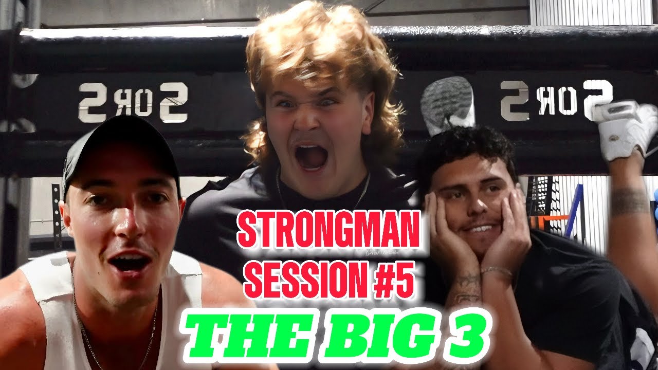 The Big 3 ( strongman training session #5 ) - YouTube