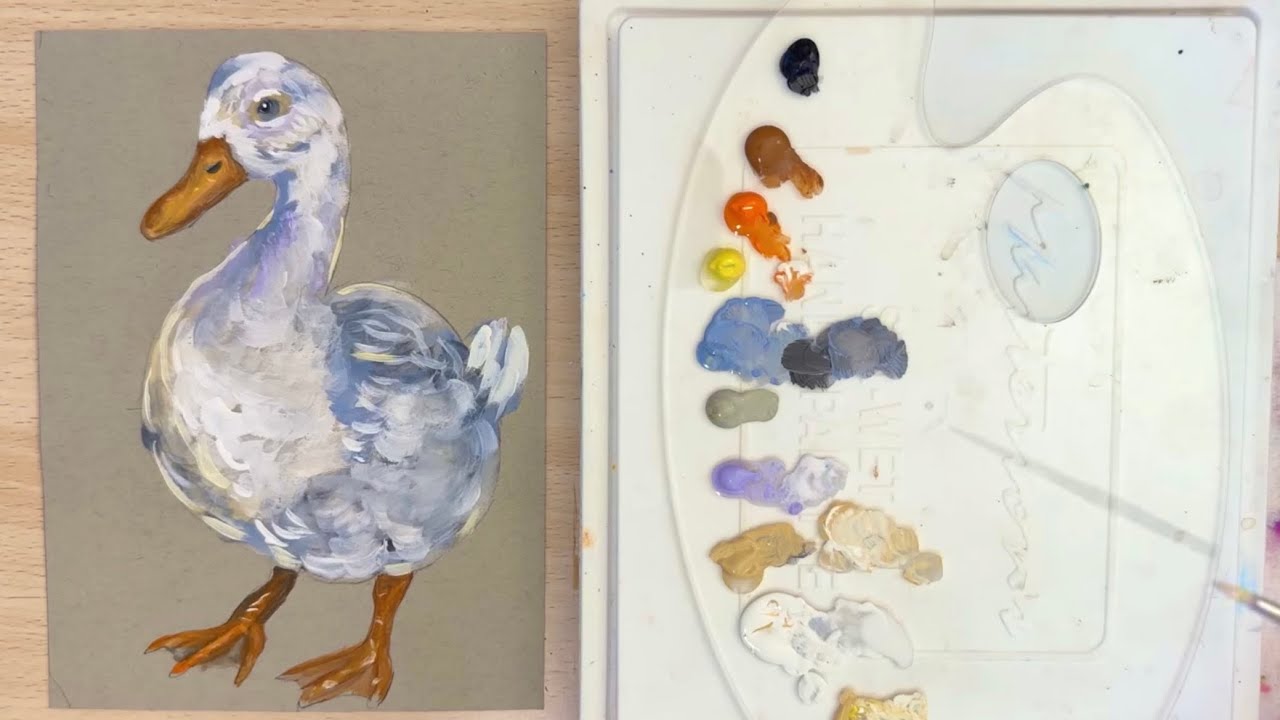 How to Paint a Duck With Acrylic Paints Step by Step Acrylic Painting ...