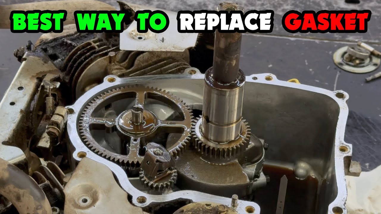 BEST WAY To REPLACE BASE GASKET 40 Cubic Inch Briggs Twin Cylinder ...