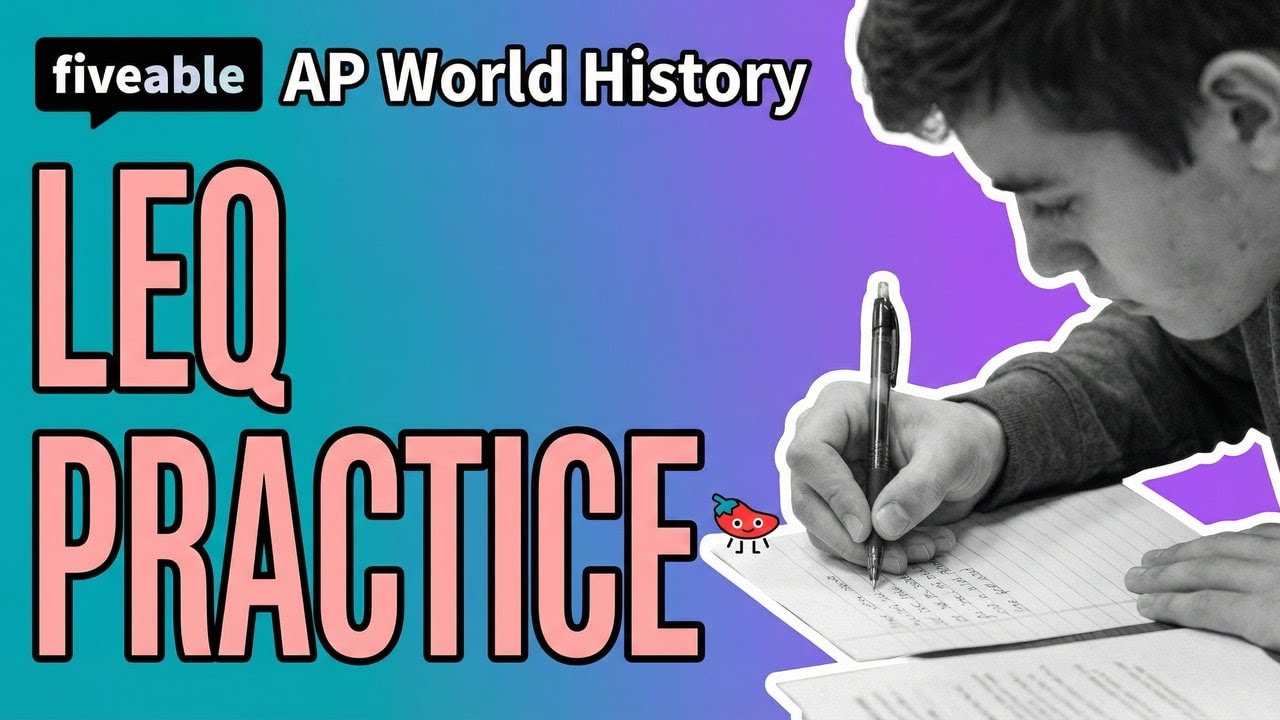 AP World Cram - LEQ Practice - YouTube