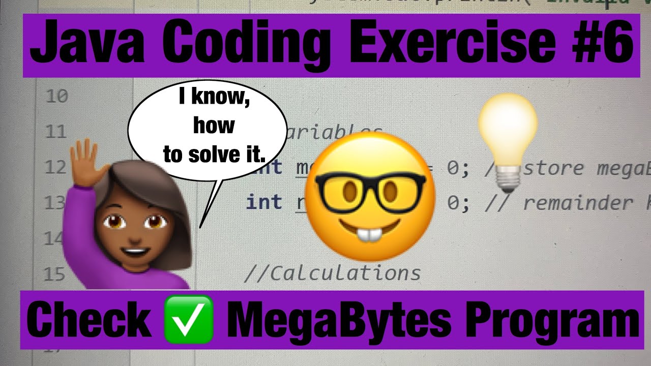 MegaBytes Converter Program KiloBytes To MegaBytes 06 Java Coding Exercise Problem YouTube megabytes-converter-program-kilobytes-to-megabytes-06-java-coding-exercise-problem-youtube