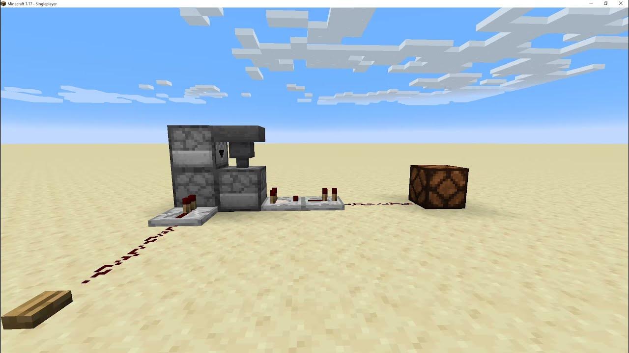 How to make a button work like a lever - Minecraft Tutorial - YouTube