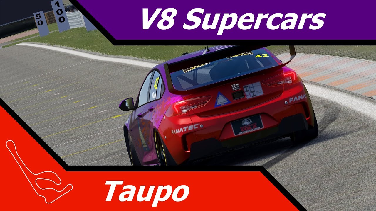 AK Racing V8 Supercars Season 11 Round 4 - Taupo Race 1 (Uncut ...