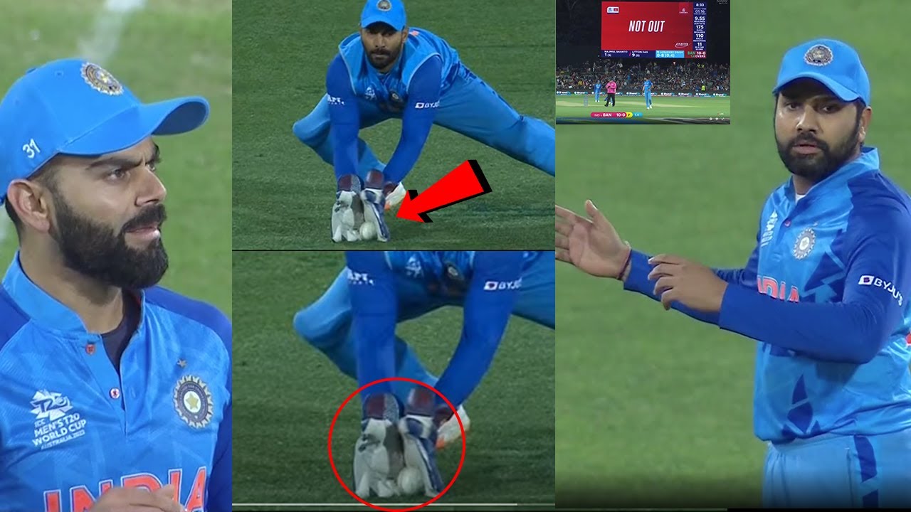 3rd Umpire cheating in Ind vs Ban T20 when dinesh kartik catch Litton ...