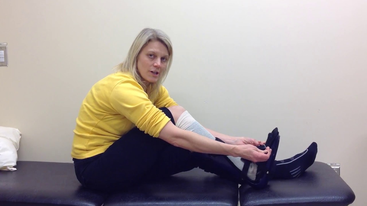 Spasticity Clinic: Foot Splint for Stretching - YouTube