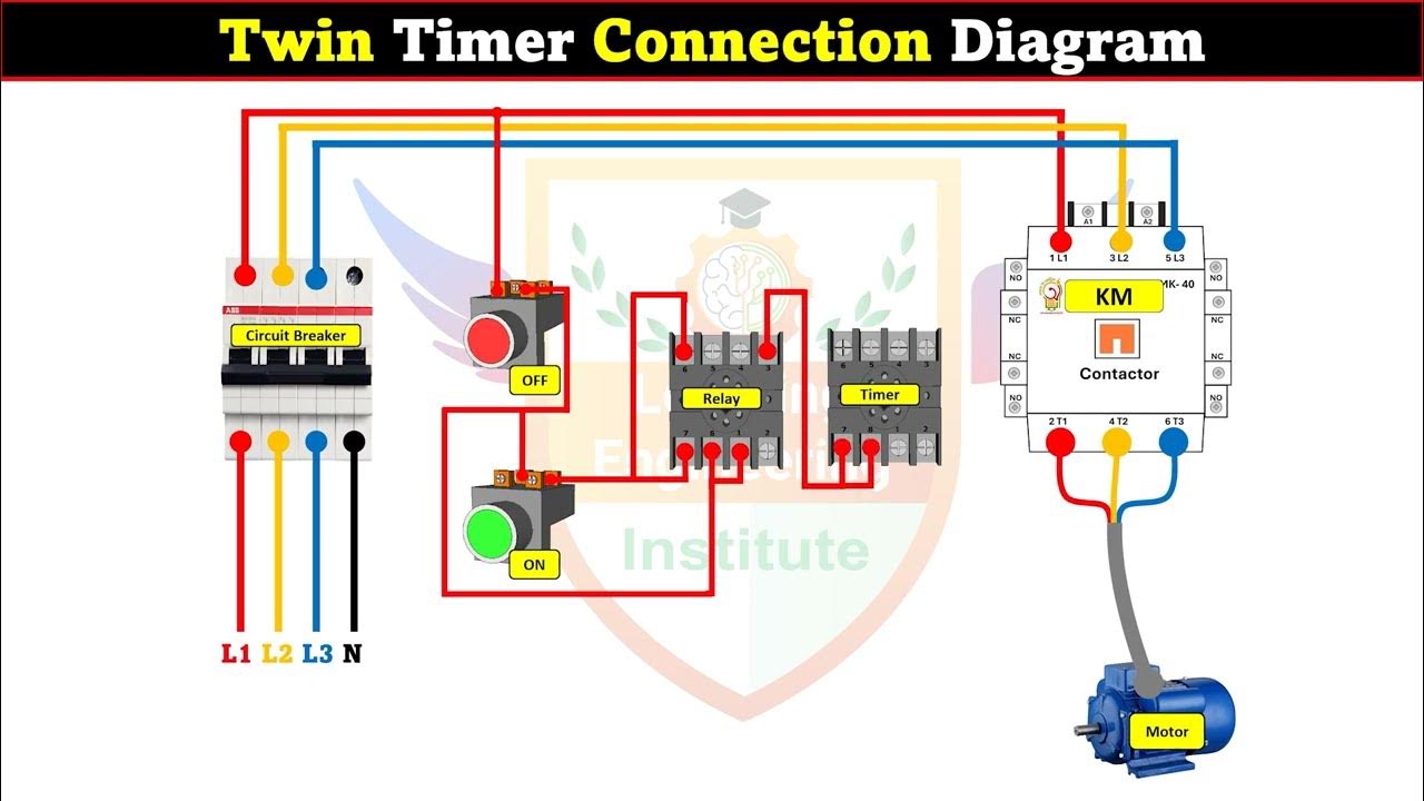 Twin Timer Connection Diagram @LearningEngineering - YouTube