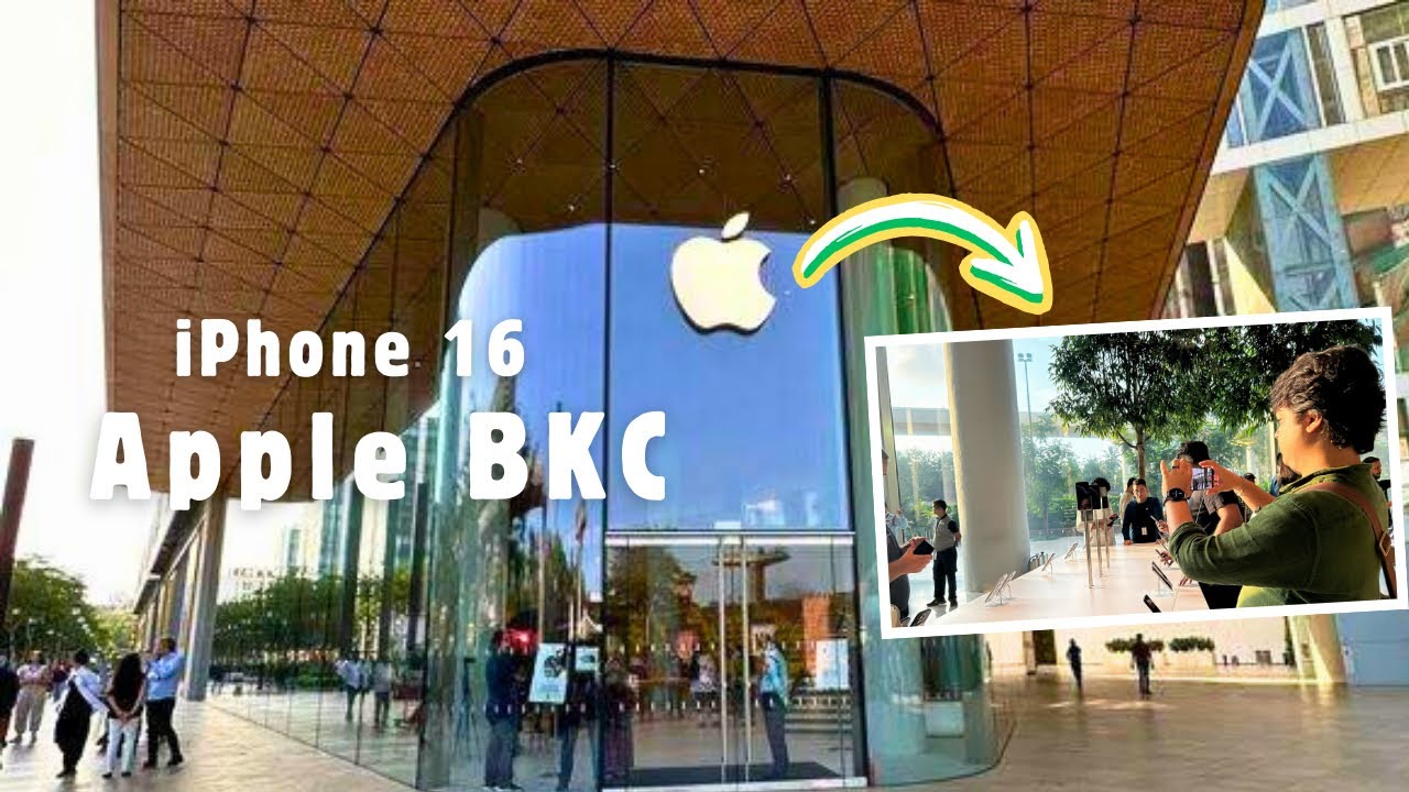 I Went to Apple BKC for iPhone 16 🤩 - YouTube