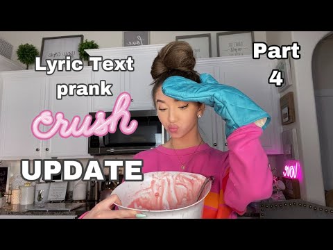 My TikTok CRUSH from the SONG LYRIC Text PRANK UPDATE!!! ~Cake Edition~ (Part 4)