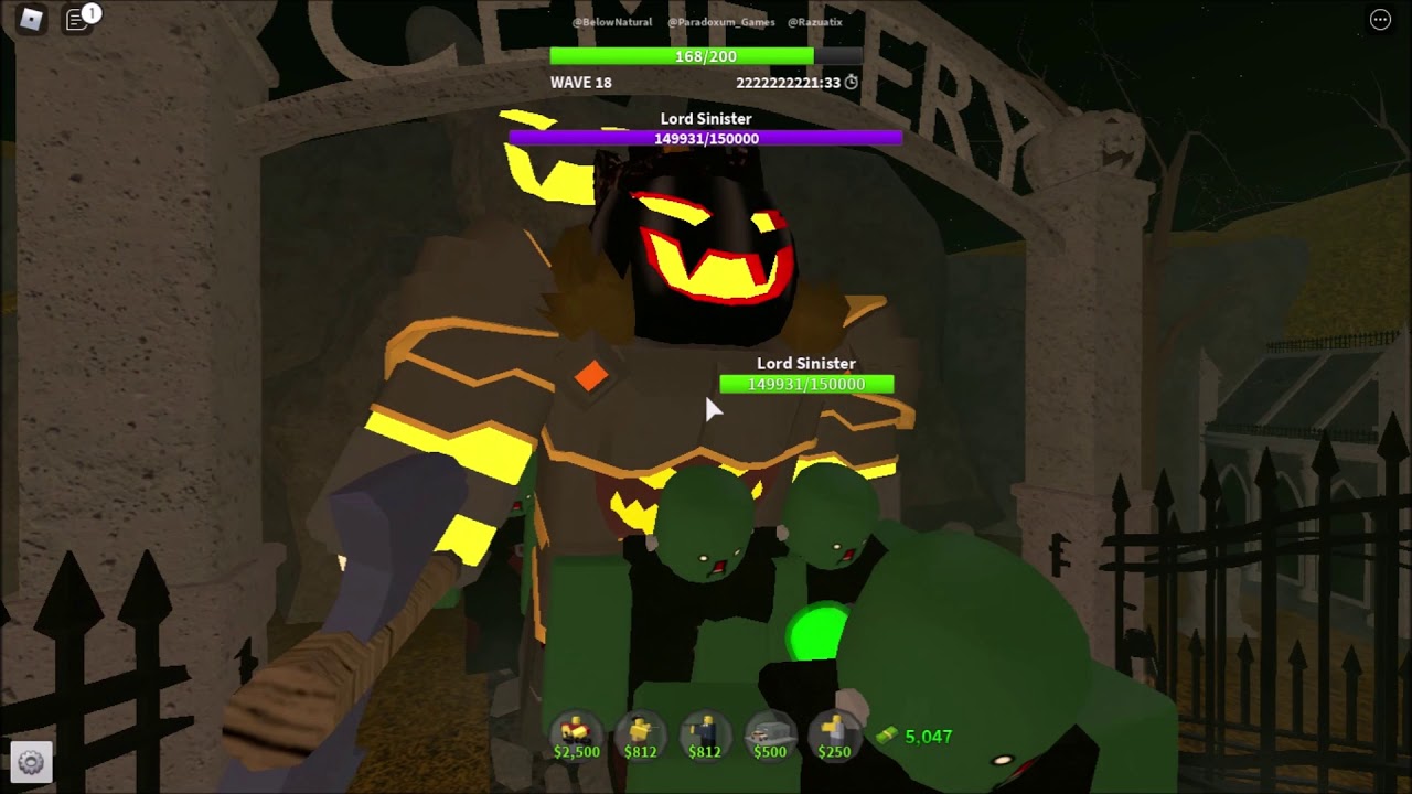 DEFEATING LORD SINISTER but there's a GLITCH and BUNNIES?!?!? | Roblox ...