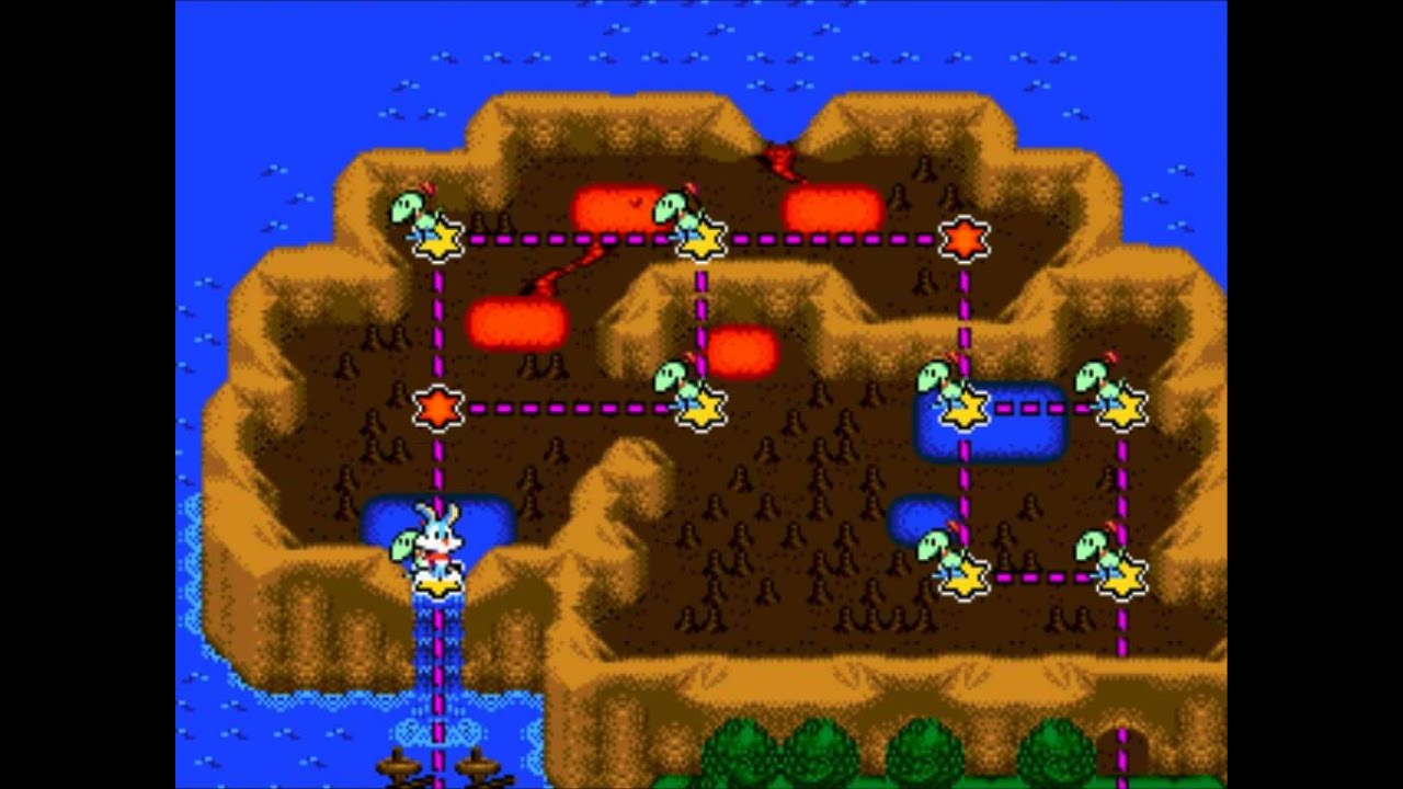 Tiny Toon Adventures: Buster's Hidden Treasure, full map - YouTube