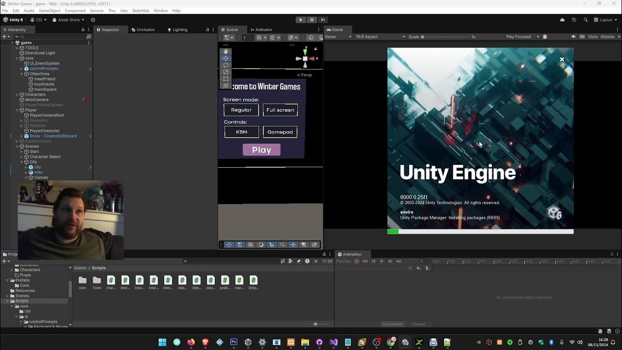 Winter Games: Making good progress. Onto objectives, navigation & dialogue systems. (Unity ...