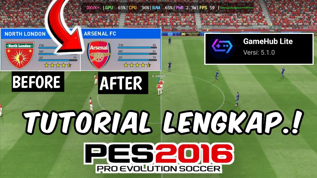Cara Main PES 2016 di Game Hub Android Terbaru 2025 (Full Gameplay ...