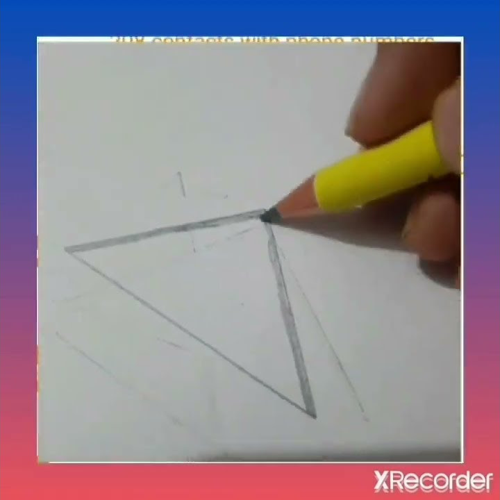 triangle pattern drawing with the help of set square. - YouTube