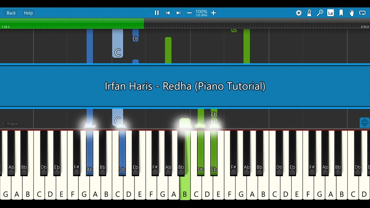 Irfan Haris - Redha (Piano Tutorial) - YouTube Music