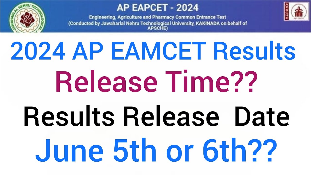 AP EAMCET Results 2024|Ap Eamcet Results Release Time| - YouTube
