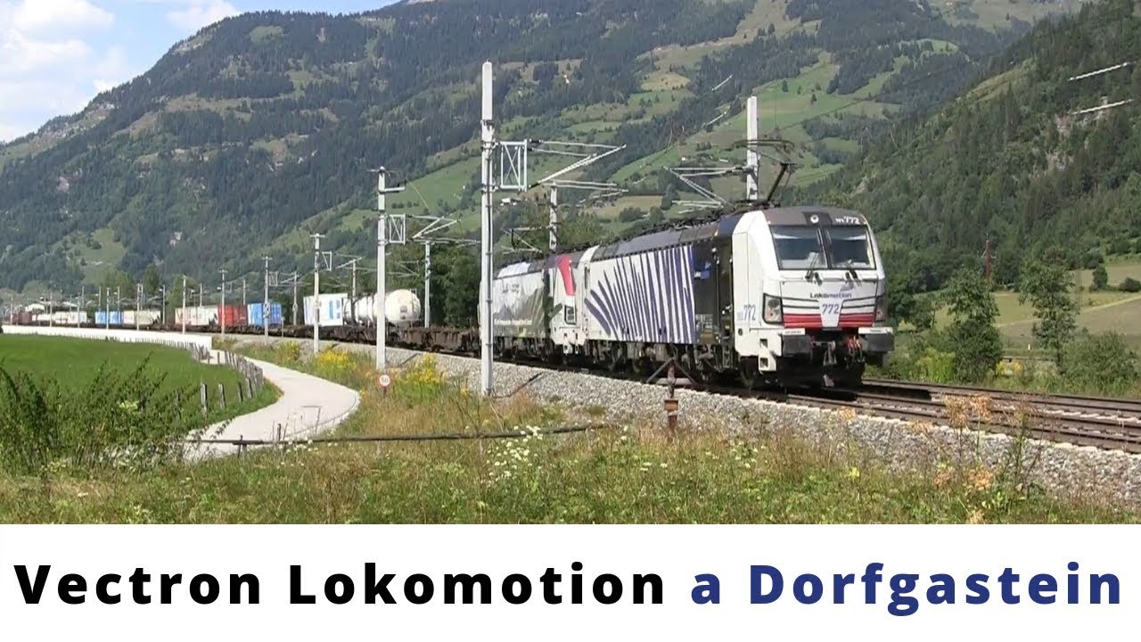 Vectron Lokomotion RTC con merci a Dorfgastein - YouTube