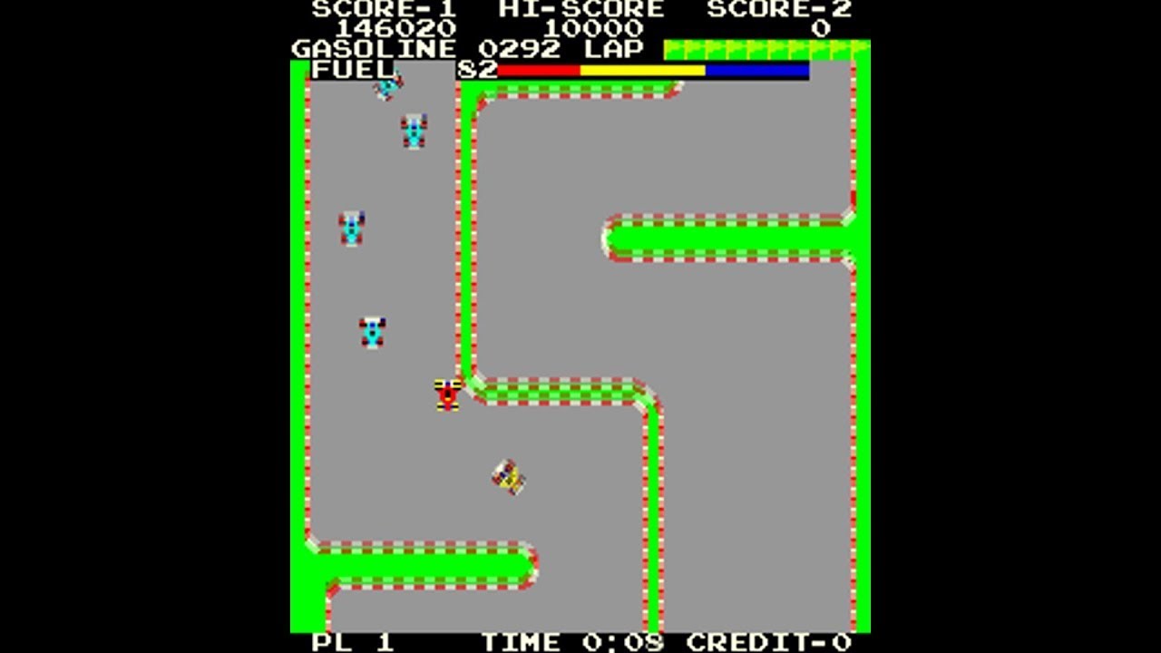 Pit & Run - F-1 Race [Arcade Longplay] (1984) Taito Corporation ...