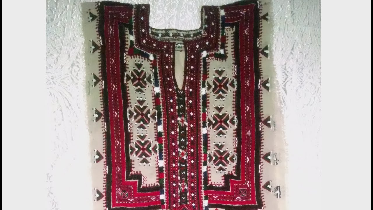 balochi mosam balochi dress no 11 [11#بلوچی کشیدہ کاری بلوچی سوٹ] - YouTube