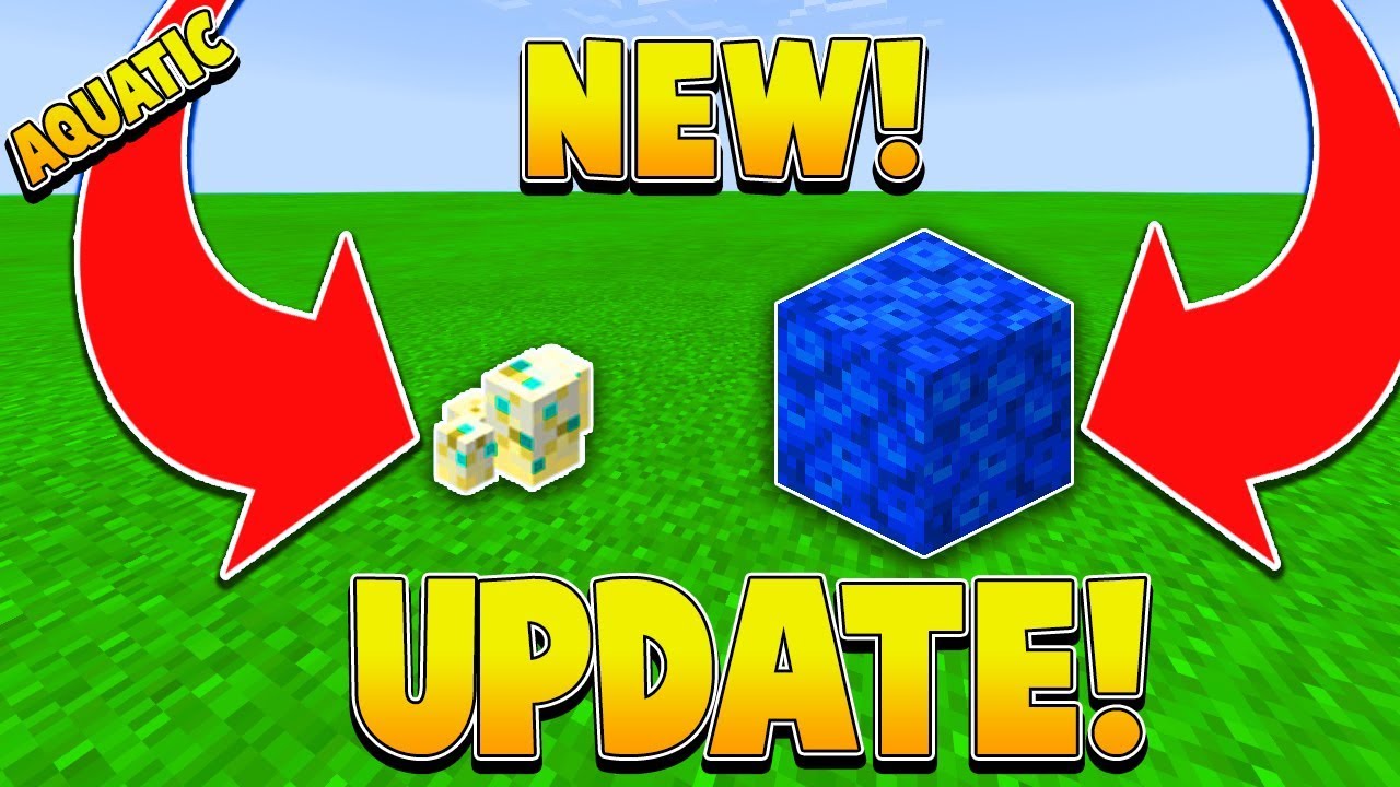 New MCPE Aquatic Update BETA! - Minecraft PE (Pocket Edition) - YouTube