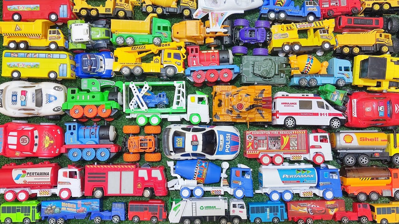 Mobil Pemadam, Truk Derek, Mobil Monster, Truk Molen, Tayo,Robocar Poli ...