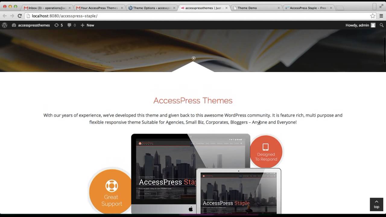 AccessPress Staple - How to Configure About /Featured/Awesome Feature Section | WordPress ...