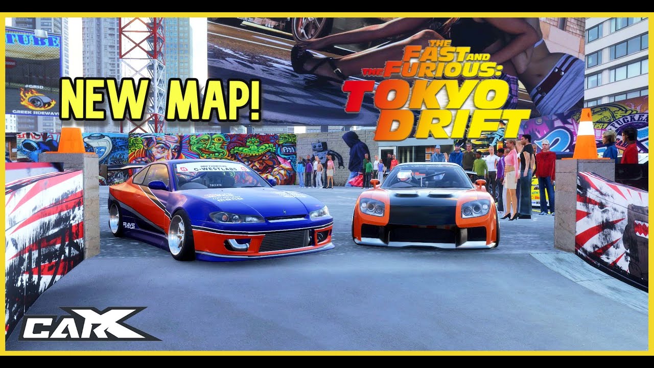 New Tokyo Drift Map with Smokey Wolf! CarX Drift Racing Online - YouTube