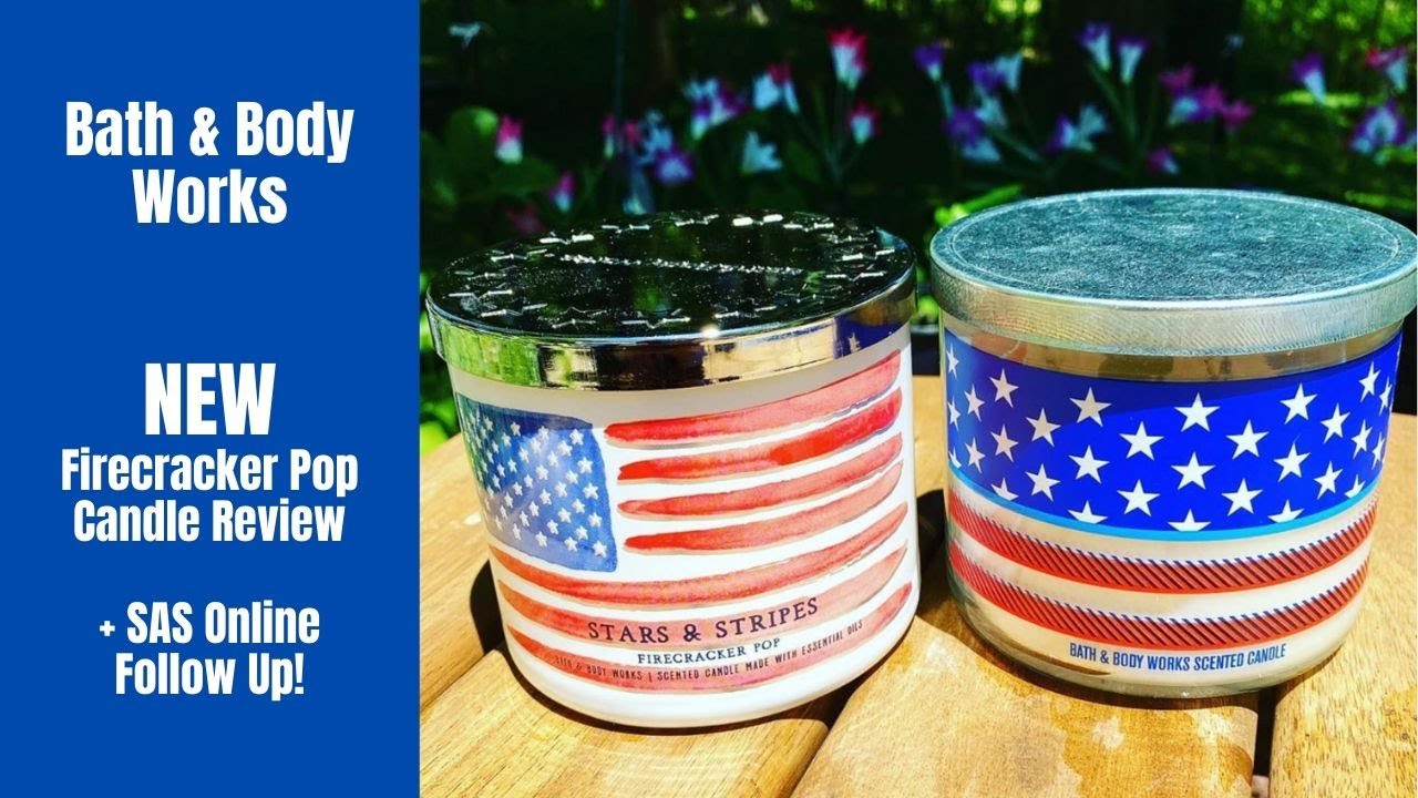 Bath & Body Works NEW Firecracker Pop Candle Review + SAS Online Follow ...