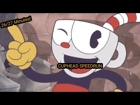 Cuphead Speedrun in 25/27 minutes - YouTube