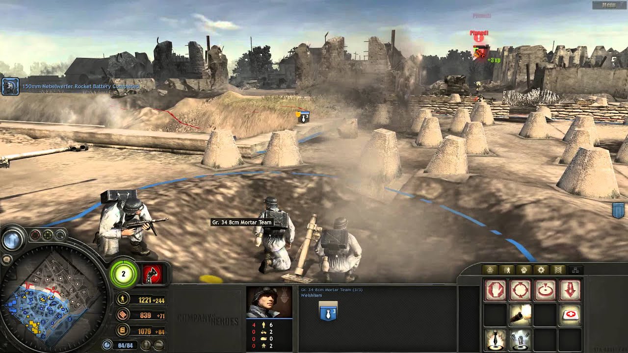 Company of Heroes Bridge Defence Multiplayer - YouTube