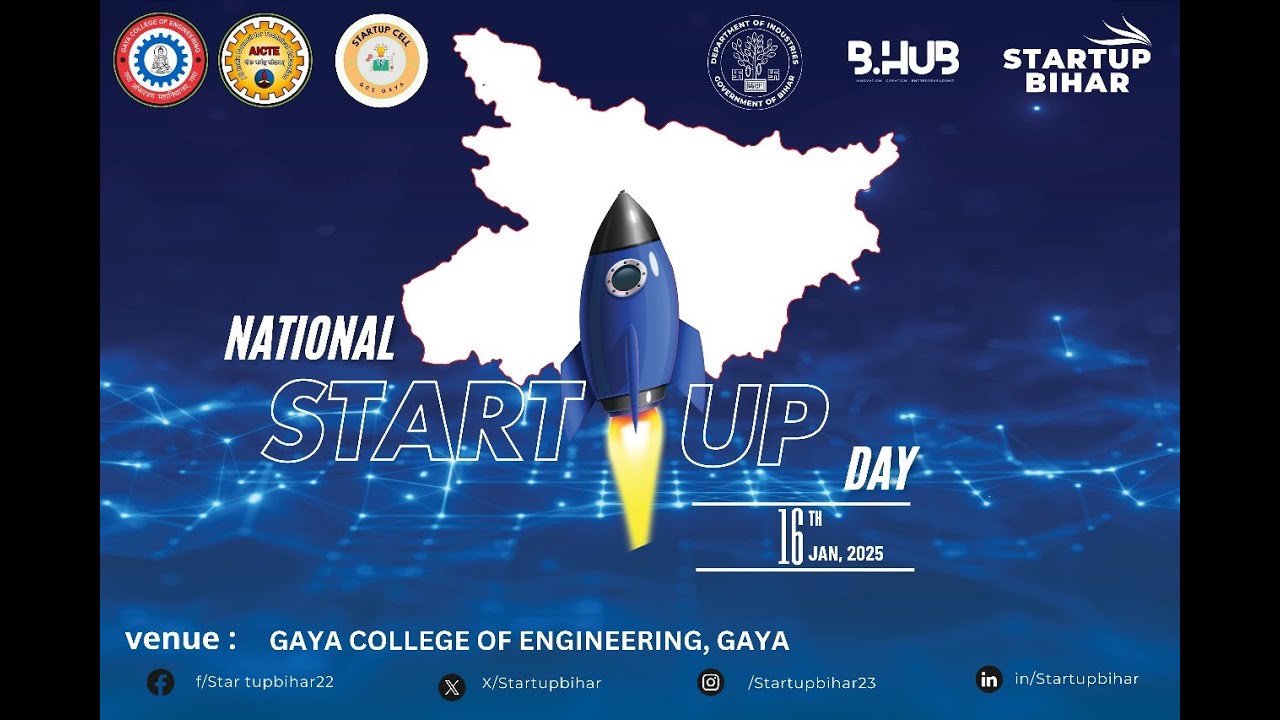 ||Glimpse Of National Startup Day||Startup Cell, GCE, Gaya||GAYA ...