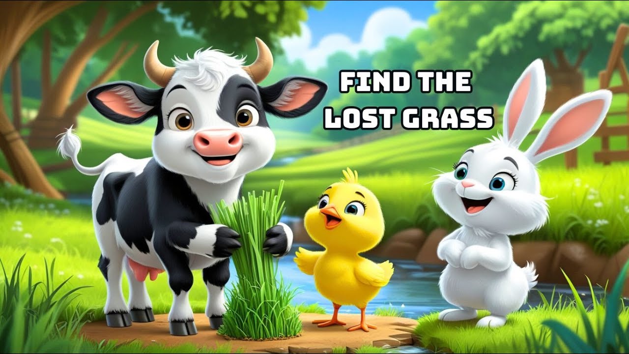 "Funny Cow Mimi's Adventure | Kids Cartoon | Find the Lost Grass" - YouTube