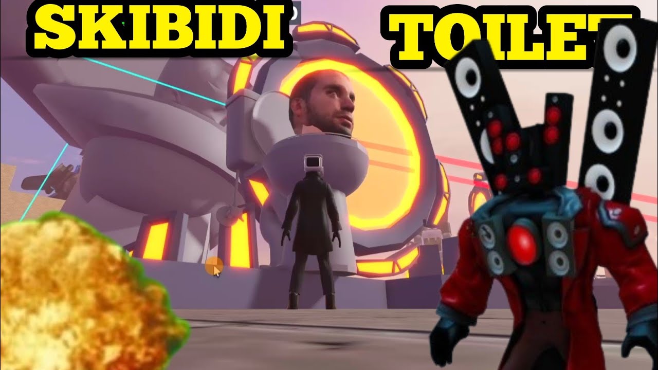 skibidi toilet menekan kita dalam arena ini. tapi kita dapat ...