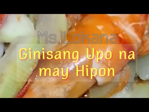 sauteed bottle gourd (ginisang upo/tabungaw) with shirmp #MsIlokana # ...